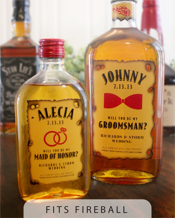 Personalized Label to fit Fireball Bottles – Creabels: Personalized Labels